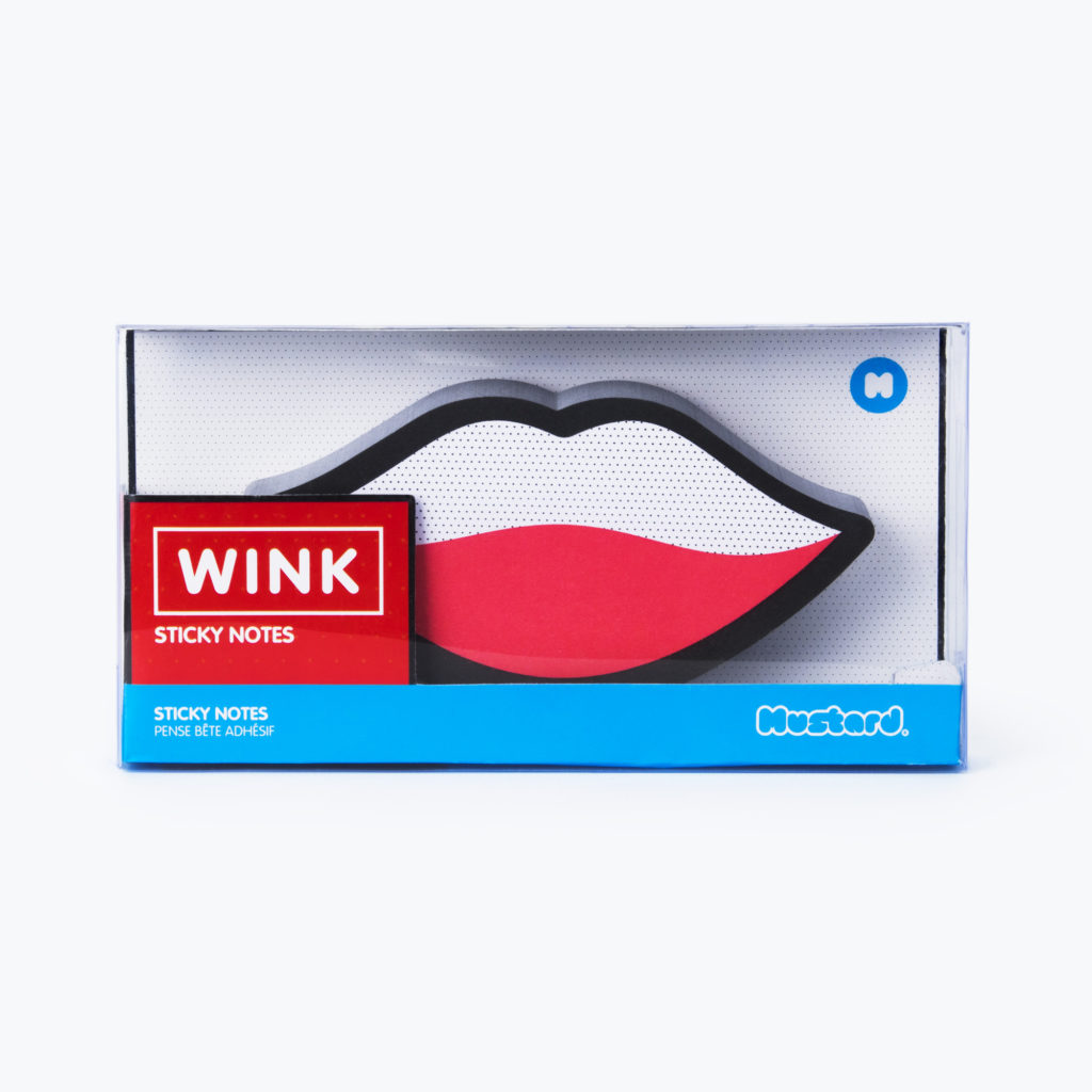 Sticky notes Lips – Mustard - Small Paper Things